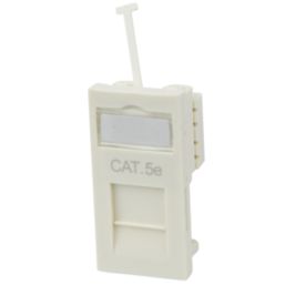 Philex Cat 5e 1 Port RJ45 Ethernet Socket White - Screwfix