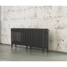 Arroll Neo-Classic 4-Column Cast Iron Radiator 460mm x 1114mm Pewter ...