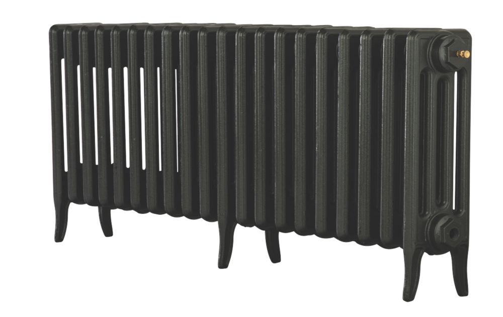 Arroll Neo-Classic 4-Column Cast Iron Radiator 460 x 1114mm Pewter ...