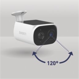 Swann SWIFI-SESOL2KBC-EU Solar & Battery-Powered White Wireless 2K ...