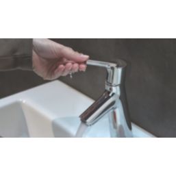 Hansgrohe Talis S 81 EcoSmart Basin Tap Chrome - Screwfix