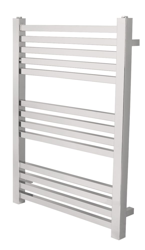 Towelrads 800mm x 600mm 966BTU Chrome Flat Designer Towel Radiator ...