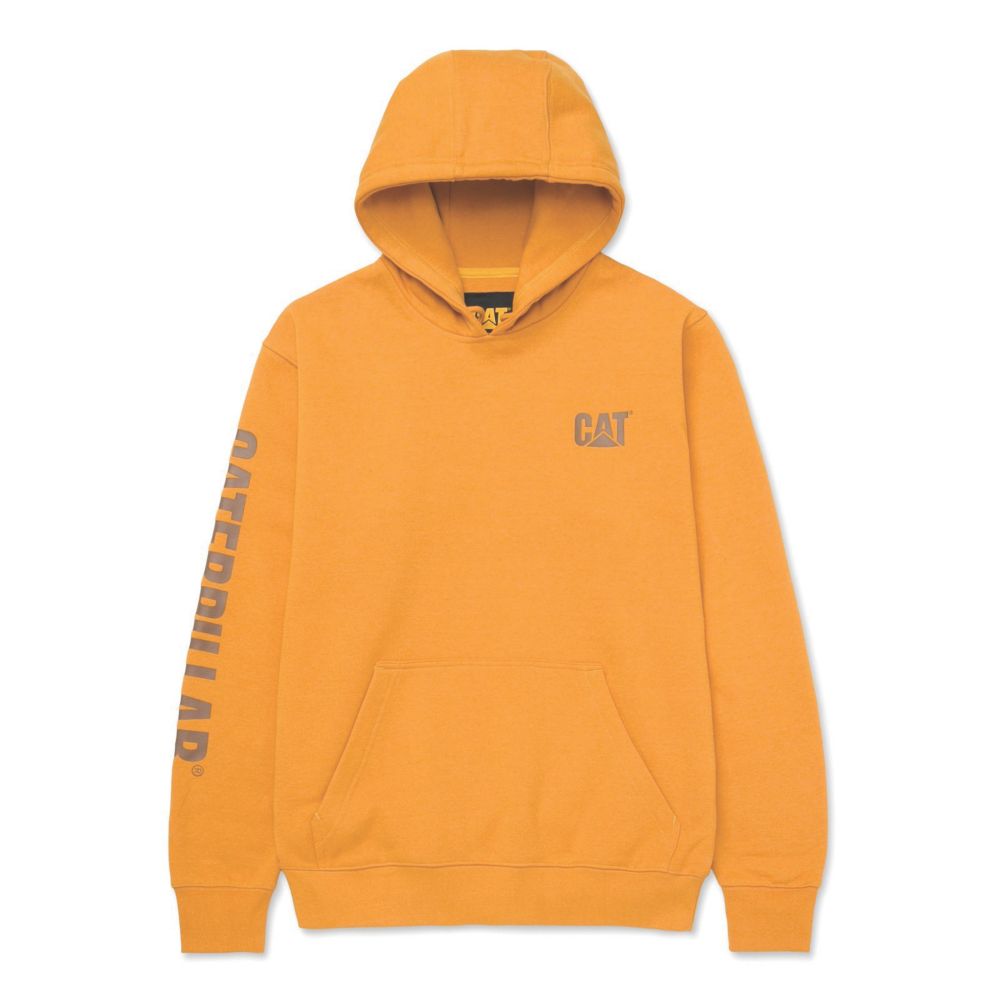 CAT Trademark Banner Hoodie Yellow Medium 38" Chest - Screwfix