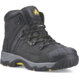 Amblers FS32 Size 9 Black Waterproof Steel Toe Cap Safety Boots - Screwfix