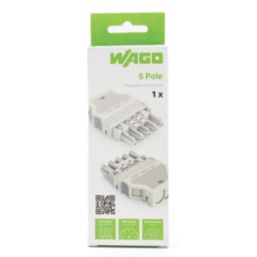 Wago Winsta Midi 25A 5-Way Push-Wire Pluggable Connector - Screwfix