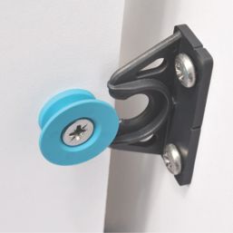 Button-Fix Type 2 Push-On Panel Fixing Set Charcoal Black & Blue 30 ...