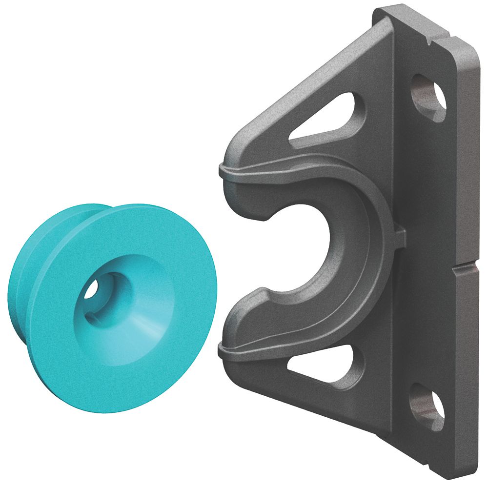 Button-Fix Type 2 Push-On Panel Fixing Set Charcoal Black & Blue 30 ...