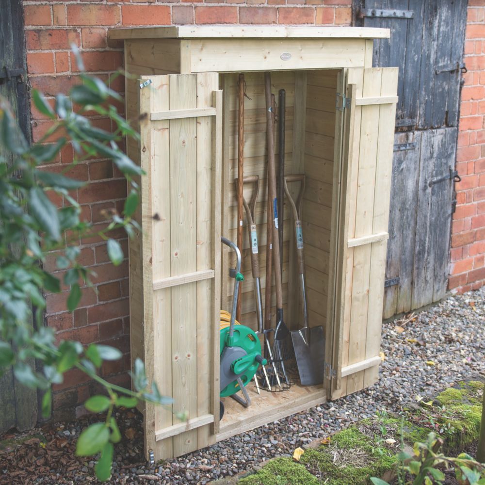 Forest 3' 6" x 2' (Nominal) Pent Shiplap T&G Timber Tool Store with ...