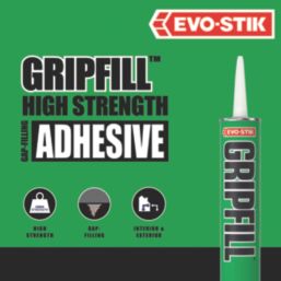 Evo-Stik Gripfill Solvented Grab Adhesive Beige 350ml - Screwfix