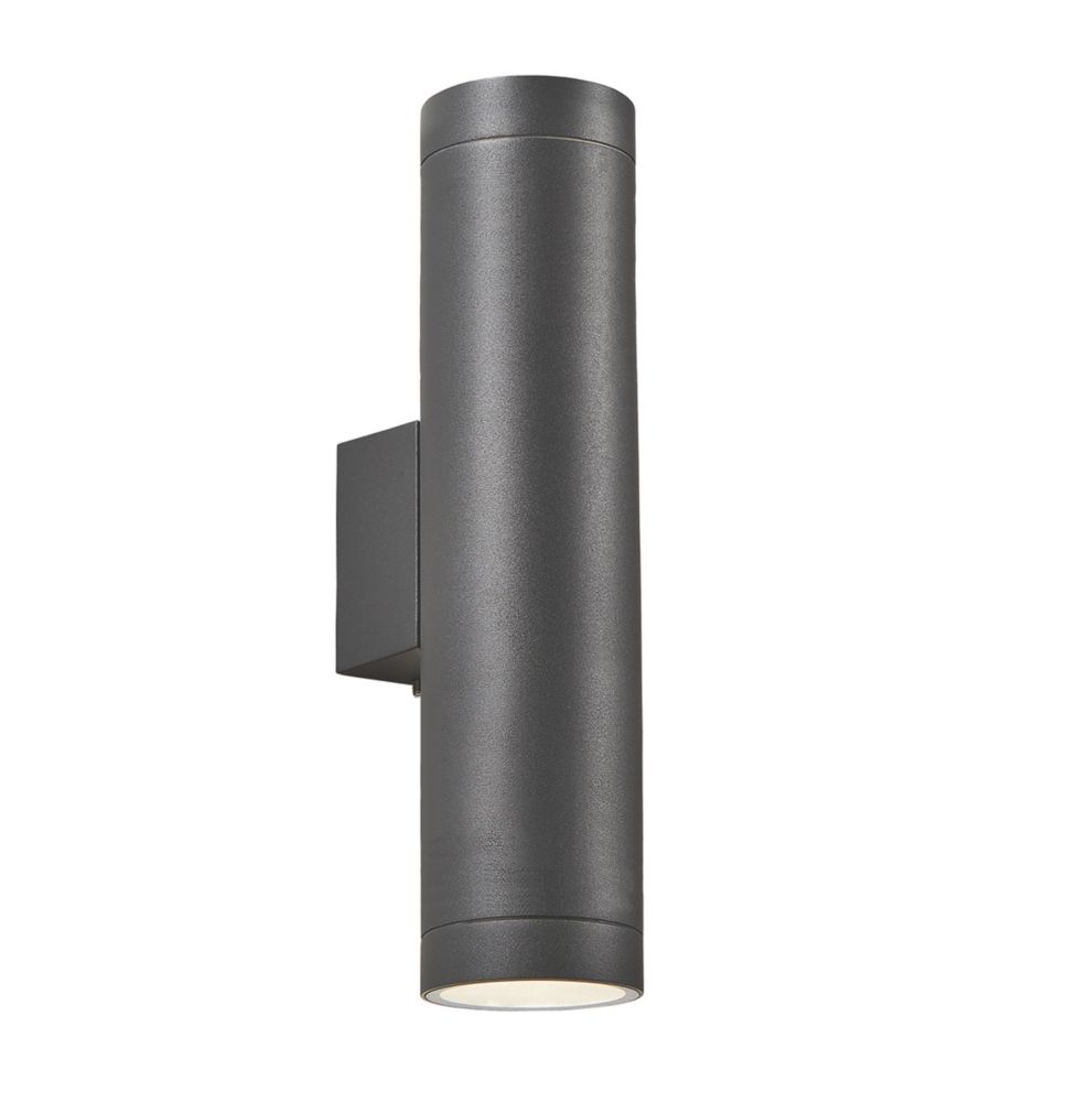 Zink Morro Outdoor Up and Down Wall Light Anthracite - Screwfix