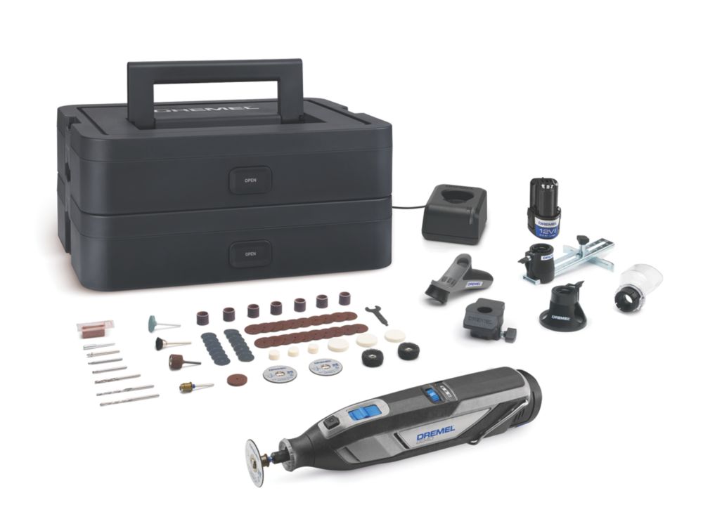 Dremel 8240-5/65 Platinum BOX 12V 2 x 2.0Ah Li-Ion Electric Multi-Tool ...