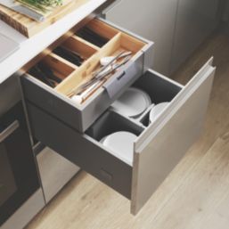 Essentials Soto Deep Drawer Box Matt Grey 400mm - Screwfix