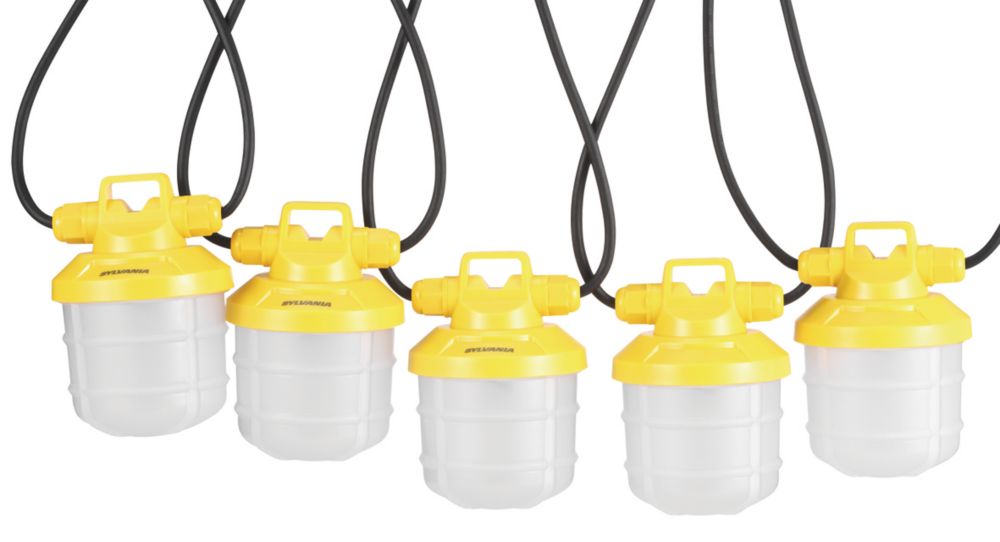 Sylvania SylWork 15m LED Work String Light 50W 5000lm 220-240V - Screwfix