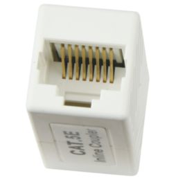 Philex Cat 5e RJ45 Coupler - Screwfix