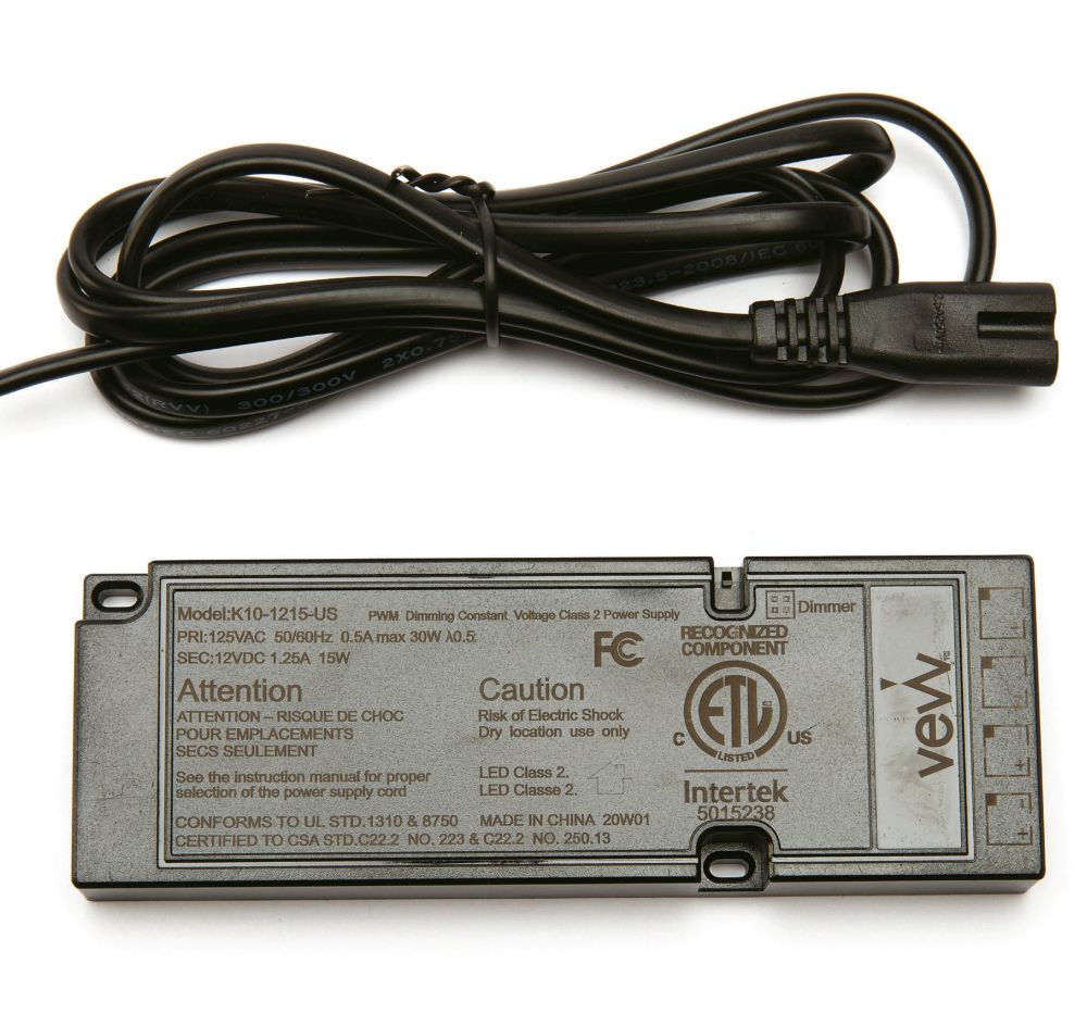 VEW 12V Constant Voltage LED Driver 15W - Screwfix