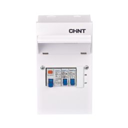 Chint NX3 Series 5-Module 2-Way Part-Populated Garage Consumer Unit ...