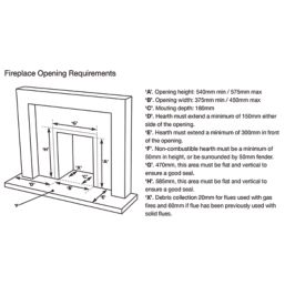 Focal Point Horizon Chrome Rotary Control Inset Gas Full Depth Fire ...