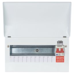 Lewden PRO 13-Module 10-Way Part-Populated Main Switch Consumer Unit ...