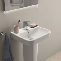 Ideal Standard i.life B Hand Rinse Basin & Full Pedestal 1 Tap Hole ...