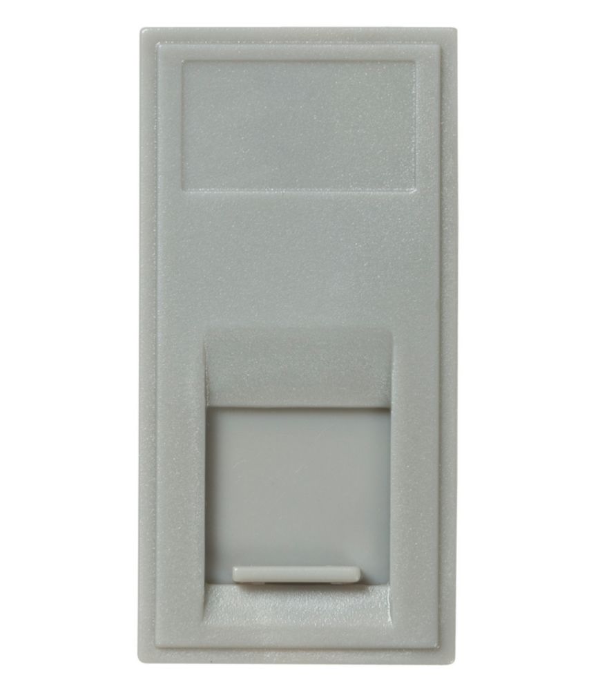 Knightsbridge Modular RJ11 Telephone / Data Socket Grey with Grey ...