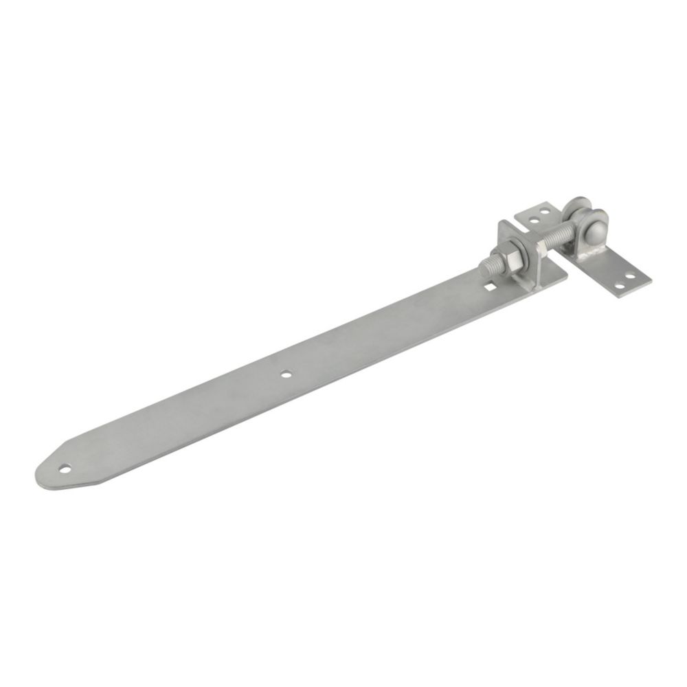Smith & Locke Silver Straight Tee Hook & Band Hinges 40mm x 450mm x ...