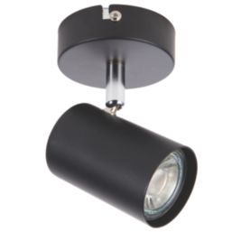 Saxby Toro Round 1-Light Spotlight Black - Screwfix