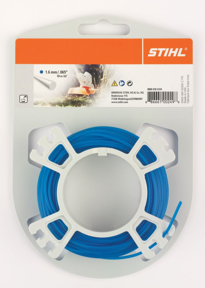 STIHL Round Mowing Line 1.6mm x 19m - Screwfix