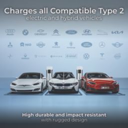 Masterplug 32A 7kW Mode 3 Type 2 Plug EV Charging Cable 5m - Screwfix