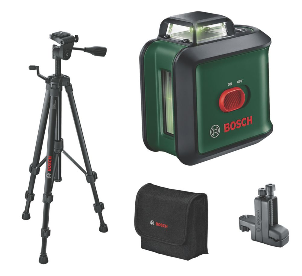 Bosch UniversalLevel 360 Premium (TT150 + MM3) 0603663E07 Green Self-Levelling Cross-Line Laser ...