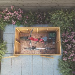 Mercia Value 6' x 4' (Nominal) Pent Timber Bike Store - Screwfix