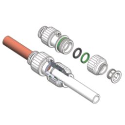 Flomasta Plastic Push-Fit Equal Straight Couplers 15mm 10 Pack - Screwfix