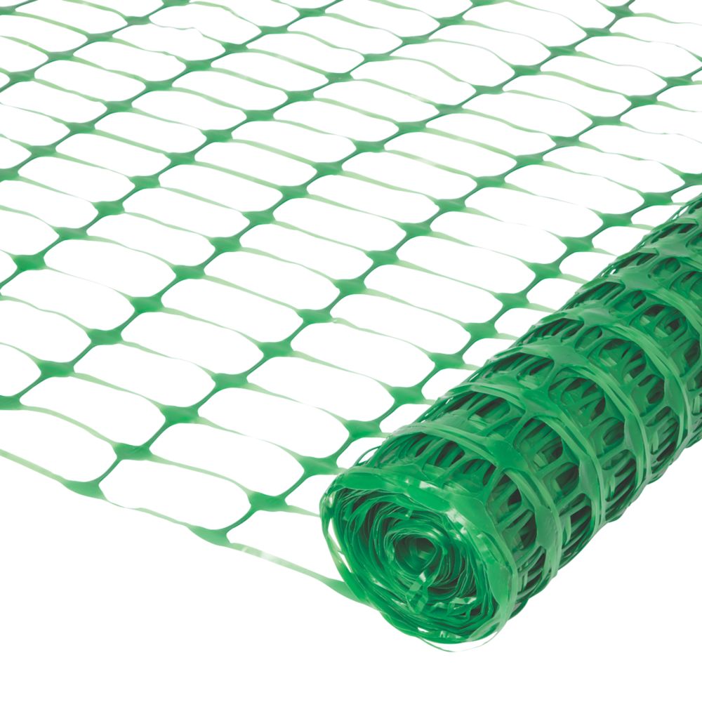 Barrier Fencing Green 50m | Barriers | Screwfix.com