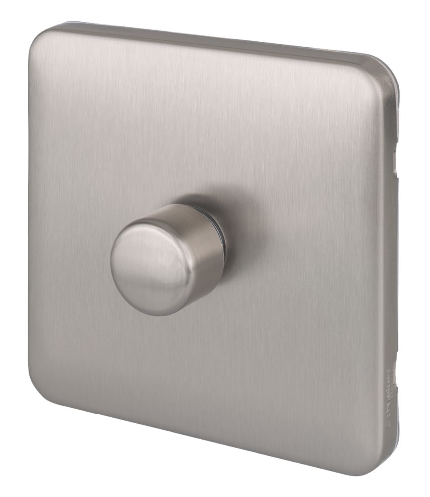 Schneider Electric Lisse Deco 1-Gang 2-Way Dimmer Brushed Stainless ...