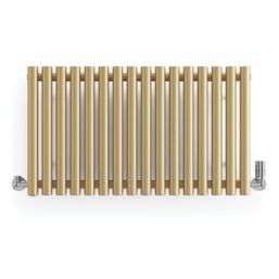 Terma 500mm x 865mm 2015BTU Brass Horizontal Designer Radiator - Screwfix