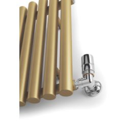 Terma 500mm x 865mm 2015BTU Brass Horizontal Designer Radiator - Screwfix
