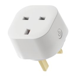 Calex 13A Smart Plug-Through Adaptor White - Screwfix