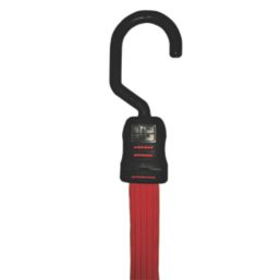 Smith & Locke Flat Bungee Cords 400mm x 18mm 6 Pack - Screwfix