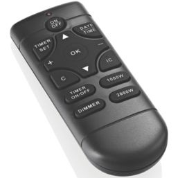 Focal Point Medford Black Remote Control Inset Electric Wall Fire 610mm ...