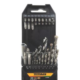 Titan Multi-Material Drill & Screwdriver Bits 40 Piece Set - Screwfix