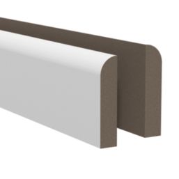Essentials Primed MDF Round Architrave 2100mm x 69mm x 14.5mm 5 Pack ...