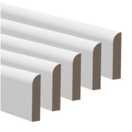 Essentials Primed MDF Round Architrave 2100mm x 69mm x 14.5mm 5 Pack ...