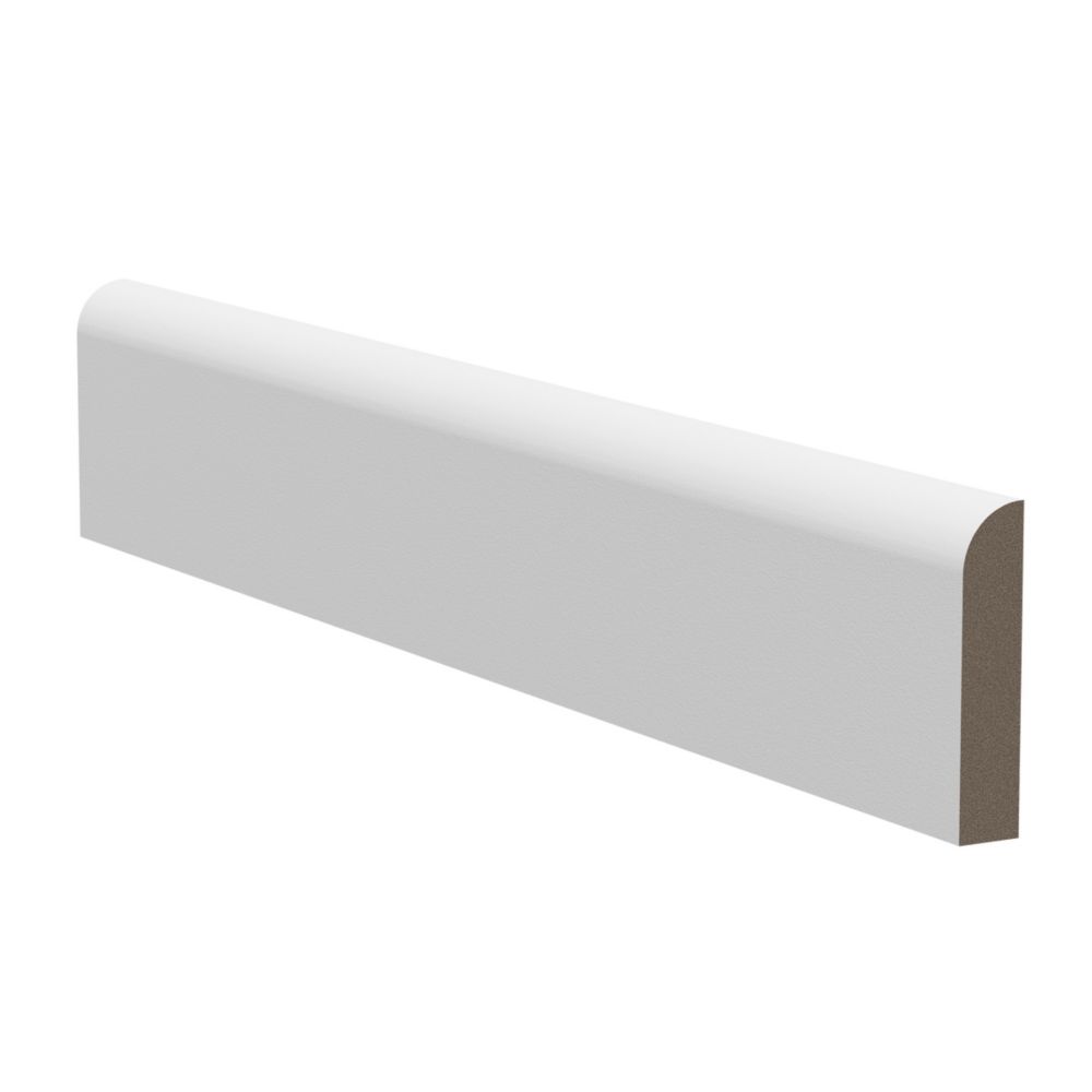 Essentials Primed MDF Round Architrave 2100mm x 69mm x 14.5mm 5 Pack ...