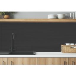 Wilsonart Brushed Copper/Brushed Carbon Mid-Rise Splashback 3050mm x ...