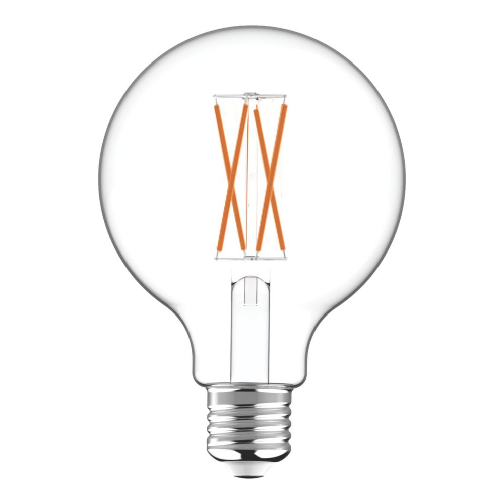 LAP E27 G95 LED Virtual Filament Light Bulb 470lm 2.2W - Screwfix