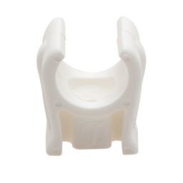Talon 15mm Open Pipe Clips White 100 Pack - Screwfix