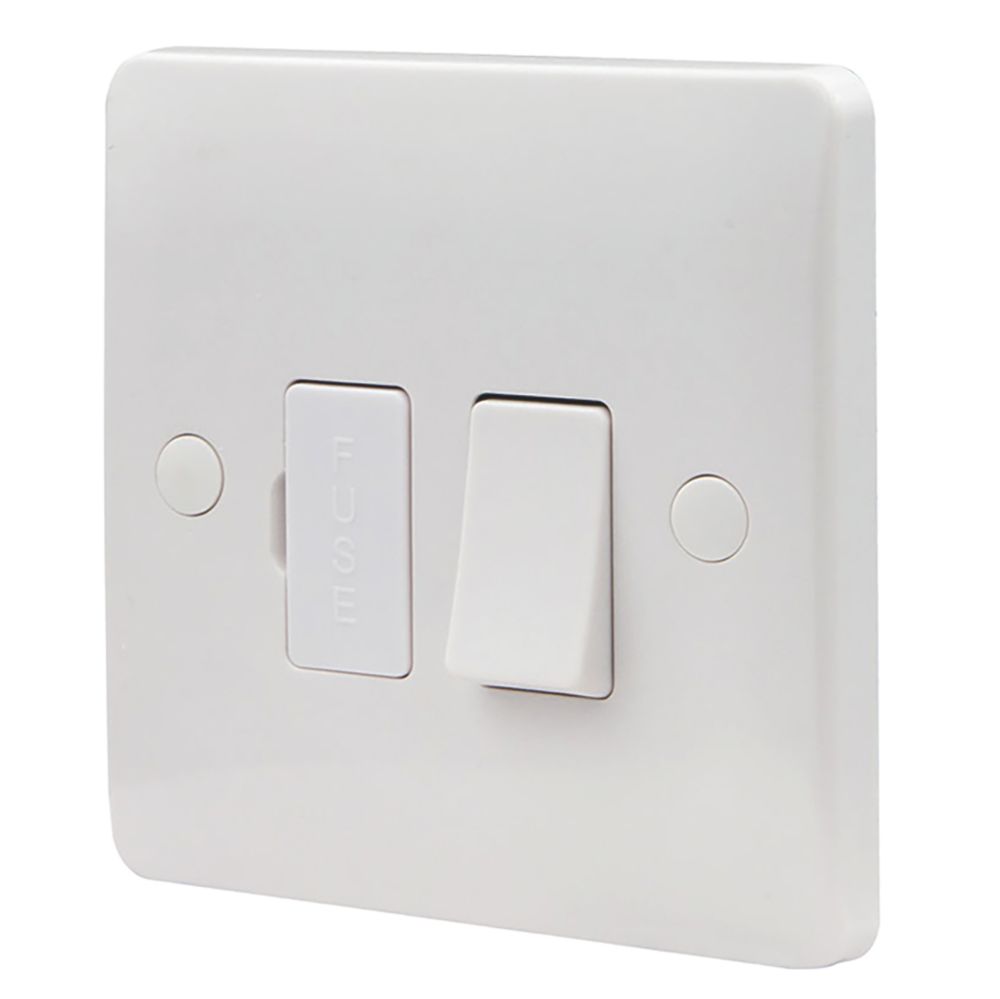 Vimark Pro 13A Switched Fused Spur White - Screwfix Vimark Pro 13A Switched Fused Spur White - Screwfix