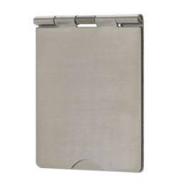 Contactum 3344BSW 13A 1-Gang Unswitched Floor Socket Brushed Steel with ...