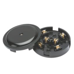 Knightsbridge 20A 6-Terminal Junction Box Black - Screwfix