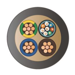 Time EV-Ultra Black 3-Core 16mm² & Cat 5e 4-Pair EV Charging Cable 1m ...