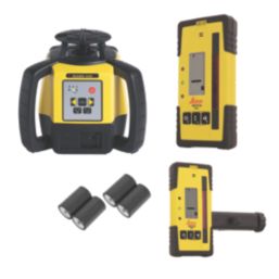 Leica Rugby 640 Red Self-Levelling Rotary Laser With Receiver - Screwfix